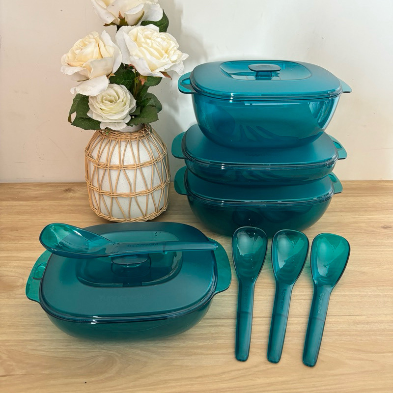 Jual wadah saji / wadah lauk Tupperware (classy cristaline) | Shopee ...