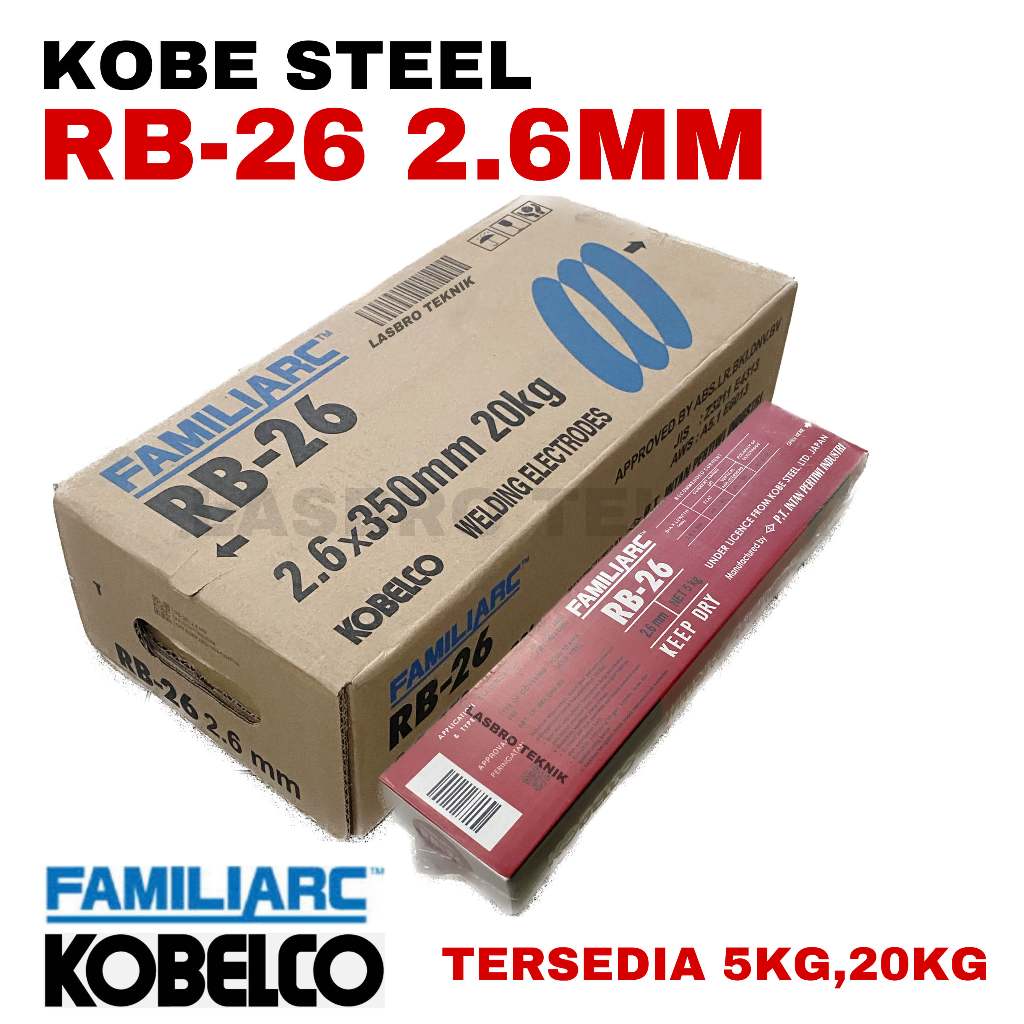 Jual Kawat Las KOBE RB-26 2,6MM | Shopee Indonesia