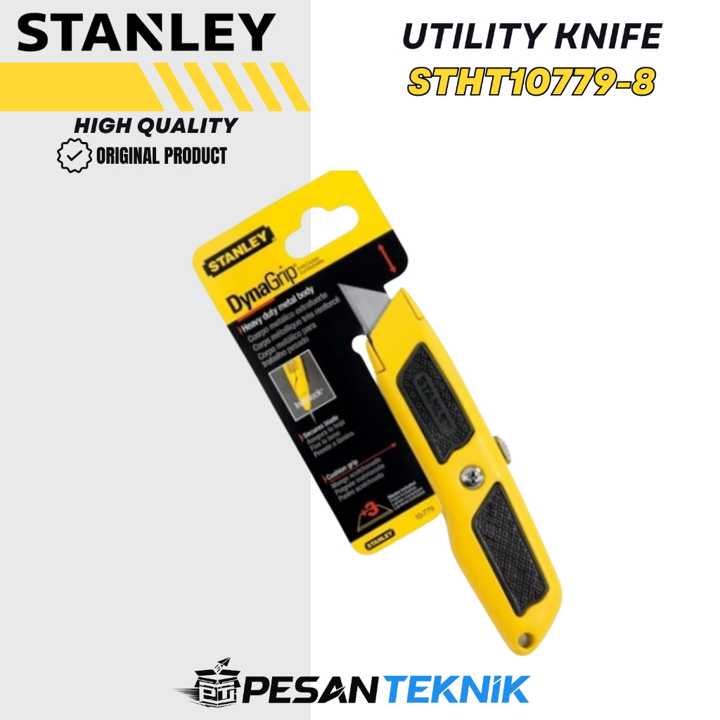 Jual Cutter Dynagrip Retractable Utility STANLEY STHT10779-8 | Shopee ...