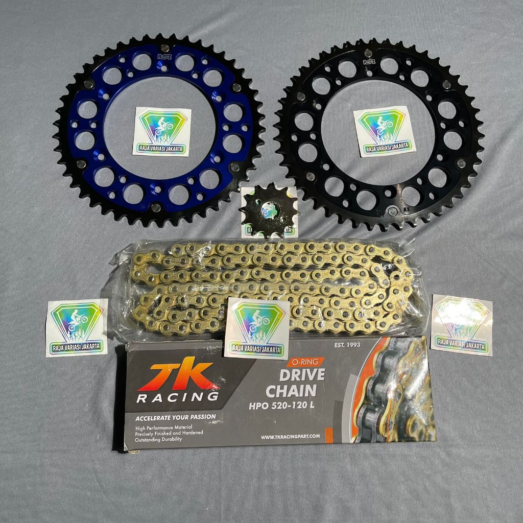 Jual Gear Set Yamaha WR155 520 ROZ Rantai TK O Ring 520-120L | Shopee ...