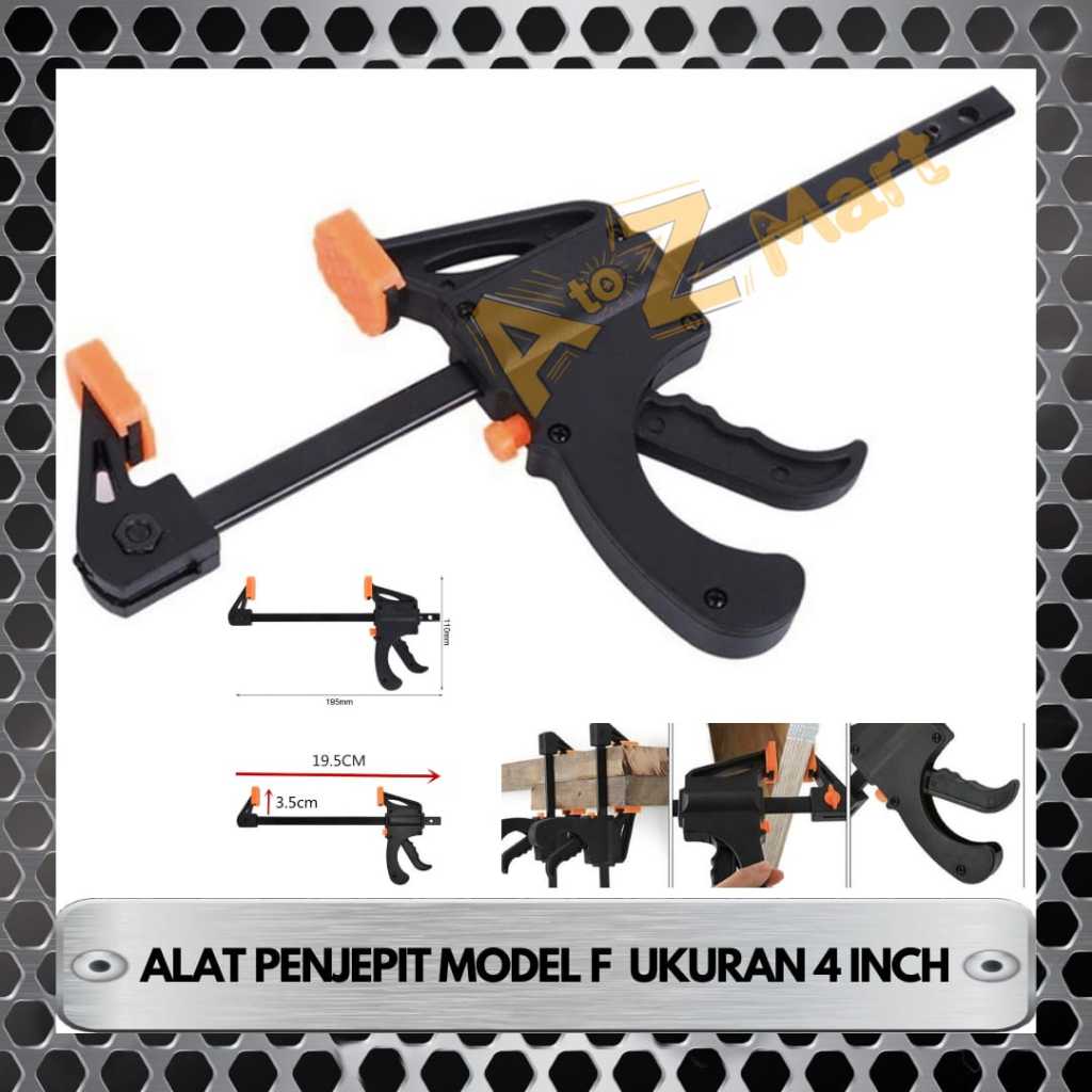 Jual ALAT ADJUSTABLE WOOD SPRING CLAMP KLEM PEGAS KLIP TANG NYLON ABS ...