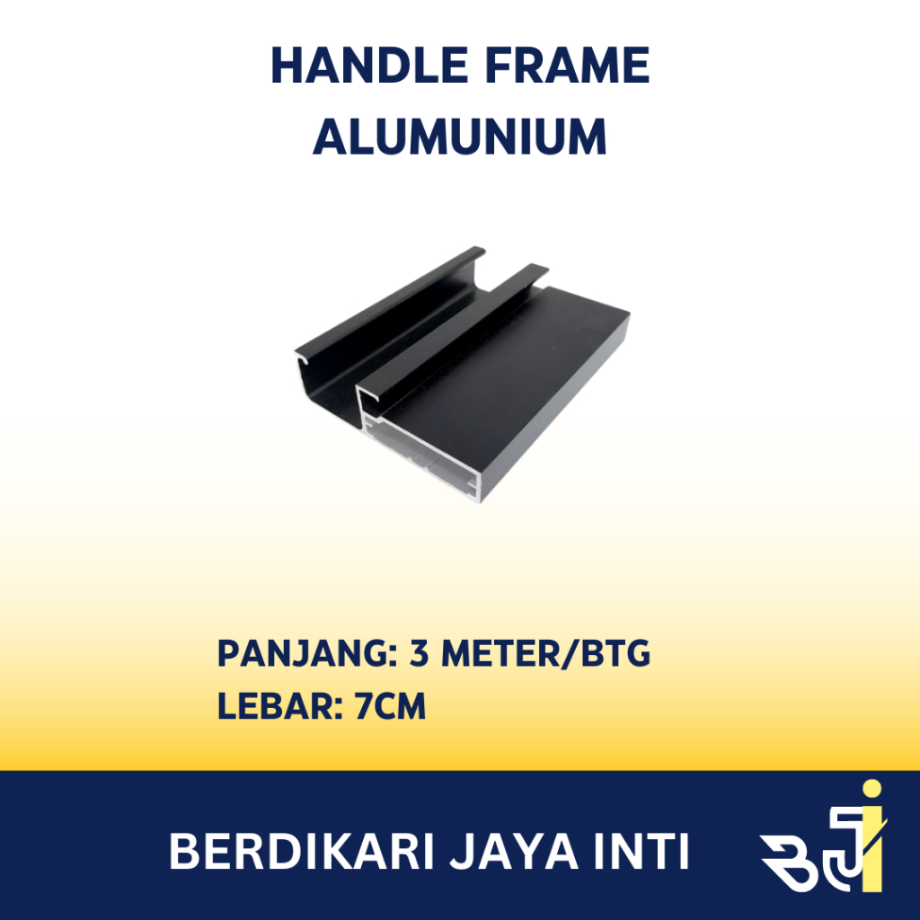 Jual FRAME Aluminium HITAM Handle Kaca Pintu Lemari Kitchen Profil 3 ...