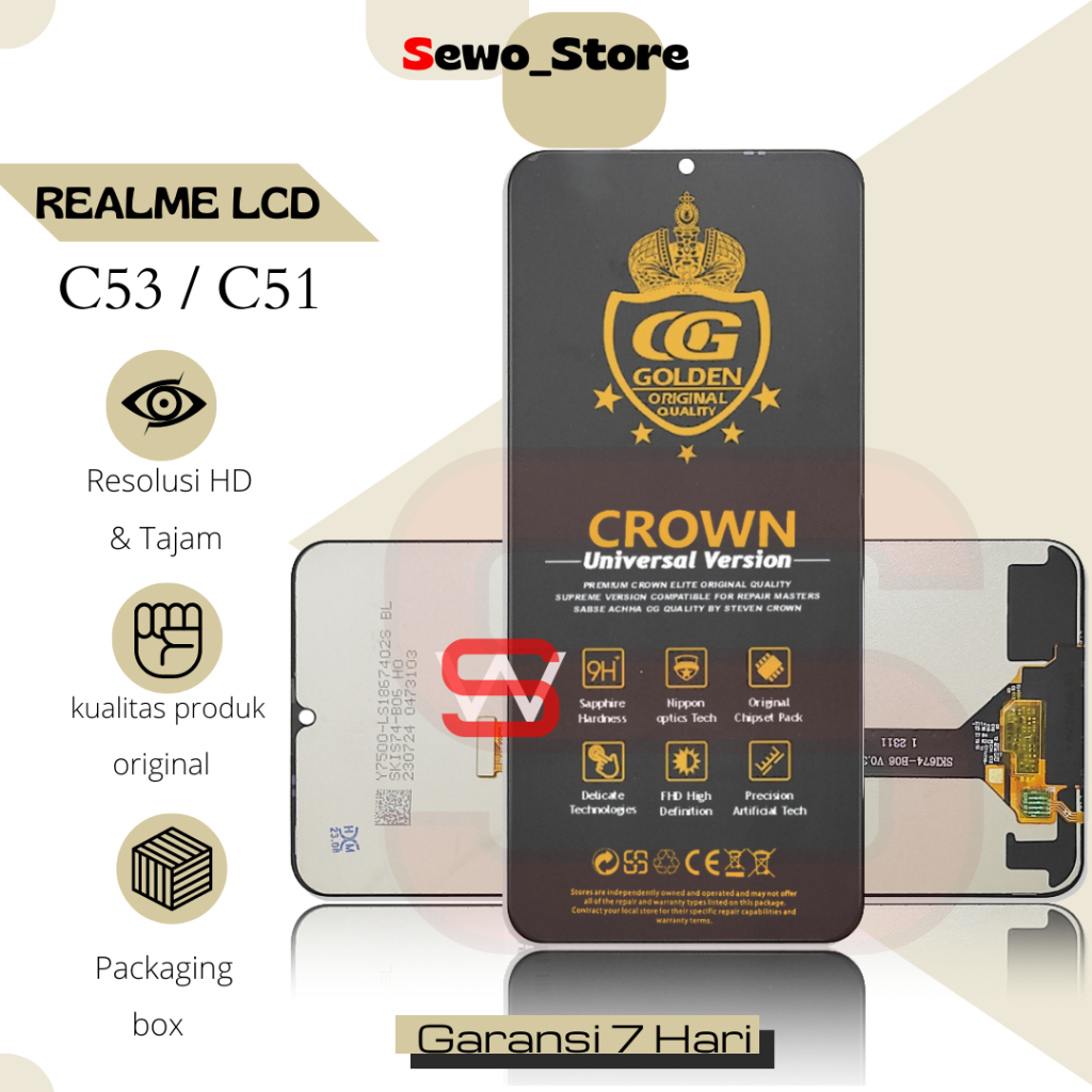 Jual LCD TOUCHSCREEN REALME C53 / C51 / NARZO N53 / REALME NOTE 50 ORIGINAL FULLSET COMPLETE ...