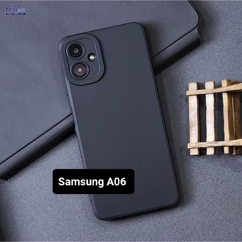 Jual Softcase SAMSUNG A06 4G Case Casing Silikon Full Black | Shopee ...