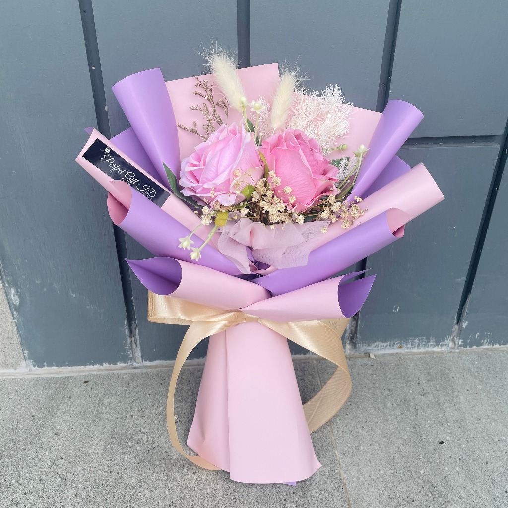 Jual BUKET BUNGA ARTIFICIAL ROMANTIS / HADIAH BUKET BUNGA ULANG TAHUN ...