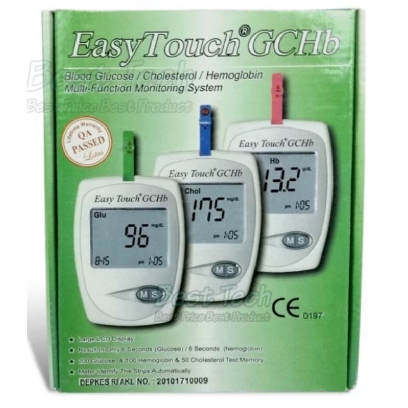 Jual Easytouch GCHB 3 In 1 (Gula Darah, Cholesterol, Hemoglobin ...
