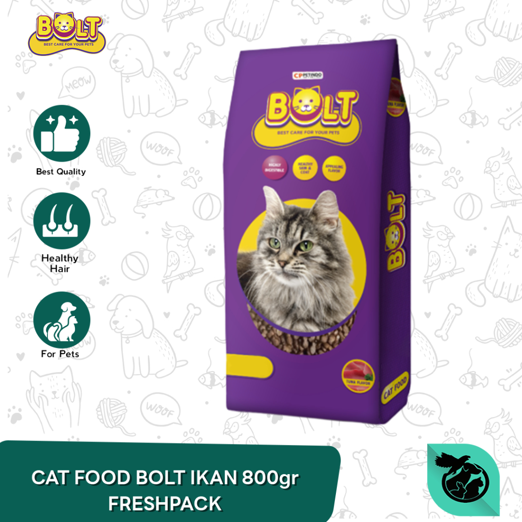 Jual Makanan Kucing Bolt Repacking 1kg Cat Food Bolt Repack 1 kg Rasa ...