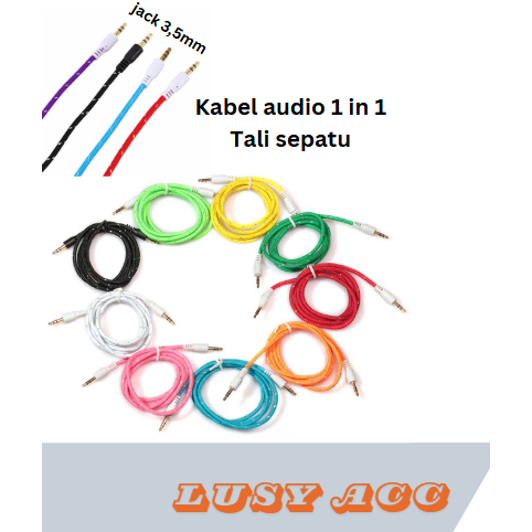 Jual Kabel Audio 1X1 Cable 1x1 Jack audio Tali sepatu 1 meter | Shopee ...