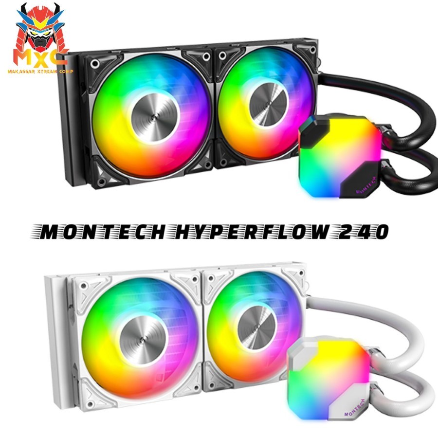 Jual MONTECH HYPERFLOW 240 ARGB BLACK - 240MM Liquid CPU Cooler | Shopee Indonesia