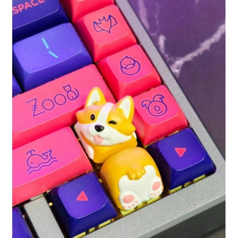 Jual Artisan Keycaps Shiba Inu / Corgy Mechanical Keyboard Custom ...