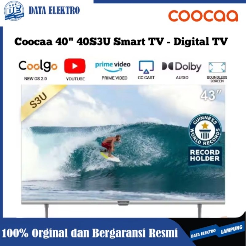 Jual COOCAA Smart TV 43 inch - Digital TV - OS COOLITA - HD - Bazel ...
