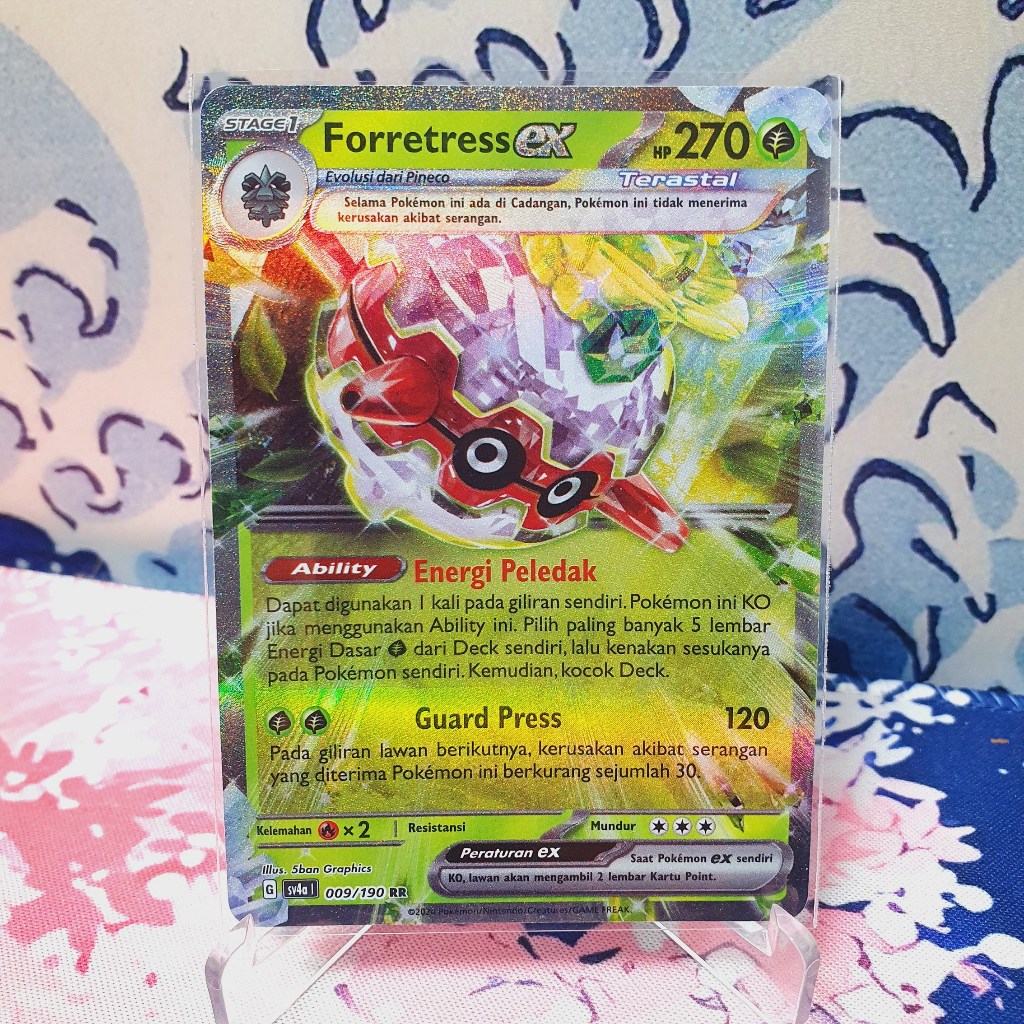 Jual Forretress ex RR sv4a 009/190 Pokemon TCG Indonesia Harta Berkilau ex | Shopee Indonesia