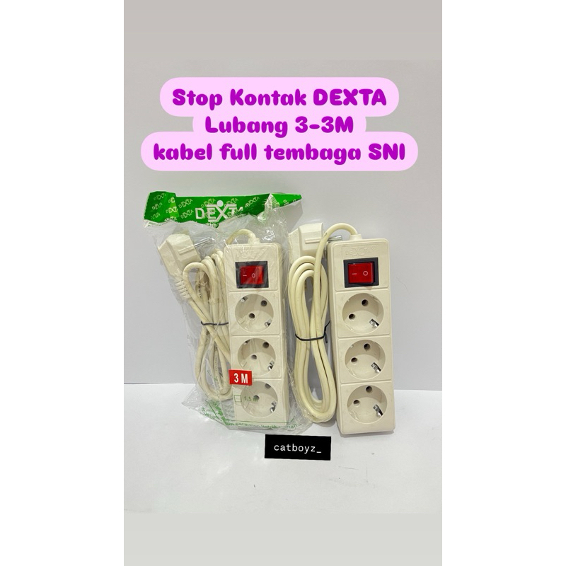 Jual Terminal Stopkontak DEXTA lubang 3-3M SNI | Shopee Indonesia