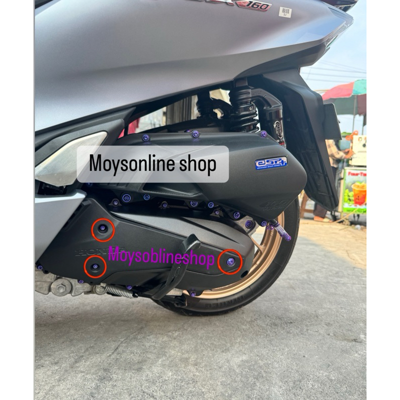 Jual BAUT TITANIUM AIRDUCT KEONGAN CVT PCX 160 ADV 160 VARIO 160 3PCS ...