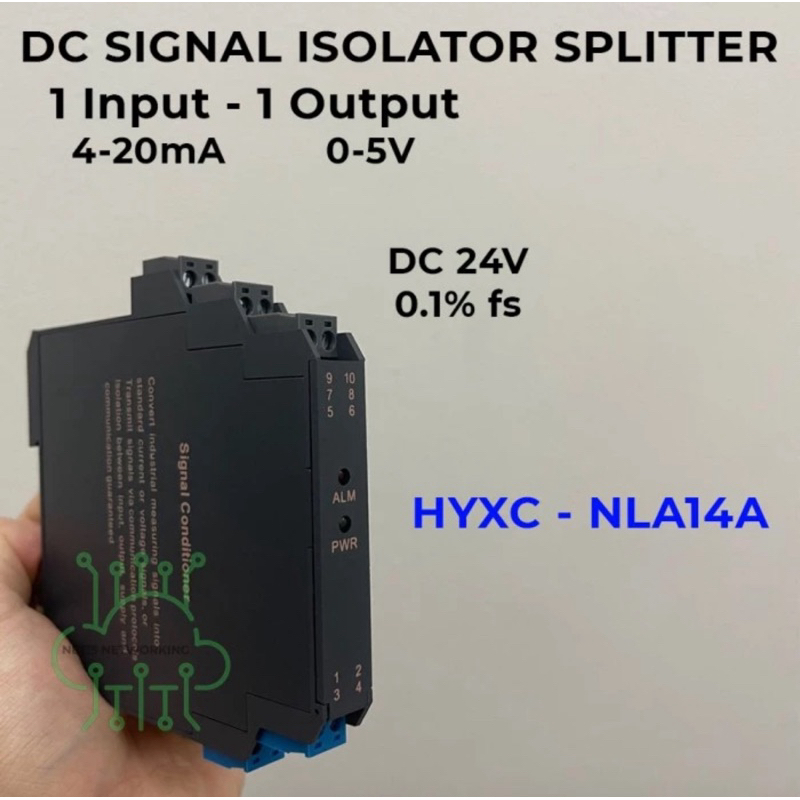 Jual DC Signal Isolator Converter input 4-20mA Output 0-5V Din Rail 24V DC | Shopee Indonesia