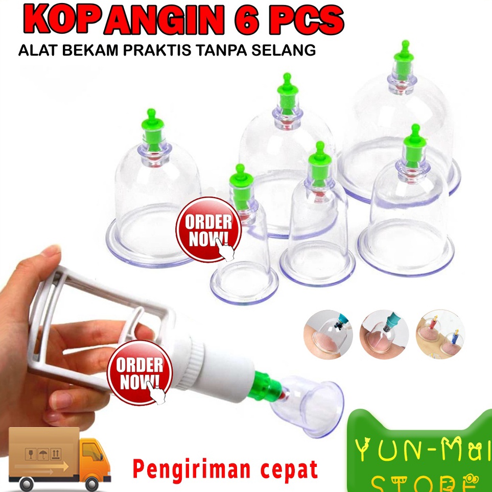Jual Penjualan Khusus BISA CODYUN Mall Alat Bekam isi 6 Kop Angin Cupping Therapy Set Alat Bekam ...