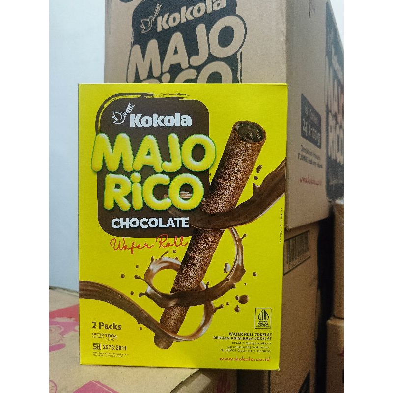 Jual kokola majorico chocolate 100g 1 karton isi 24 | Shopee Indonesia