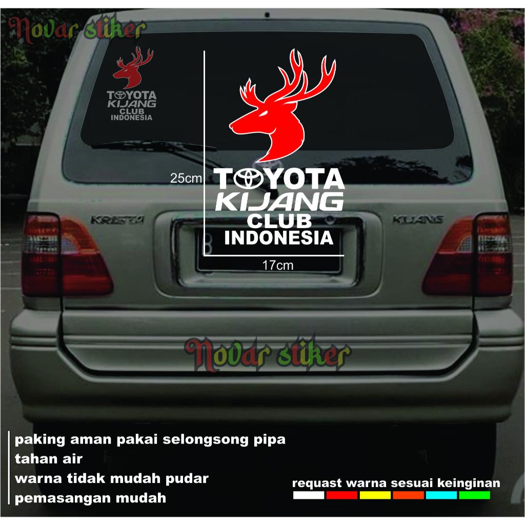 Jual Stiker Kaca Mobil Kijang Stiker Cutting Toyota Kijang Club ...