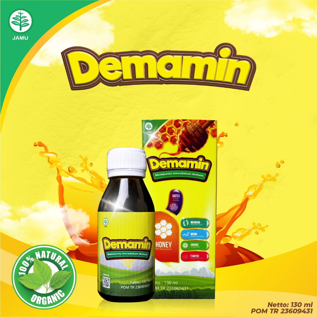 Jual Demamin Kemasan 130 Ml, Kandungan Herbal Alami | Shopee Indonesia