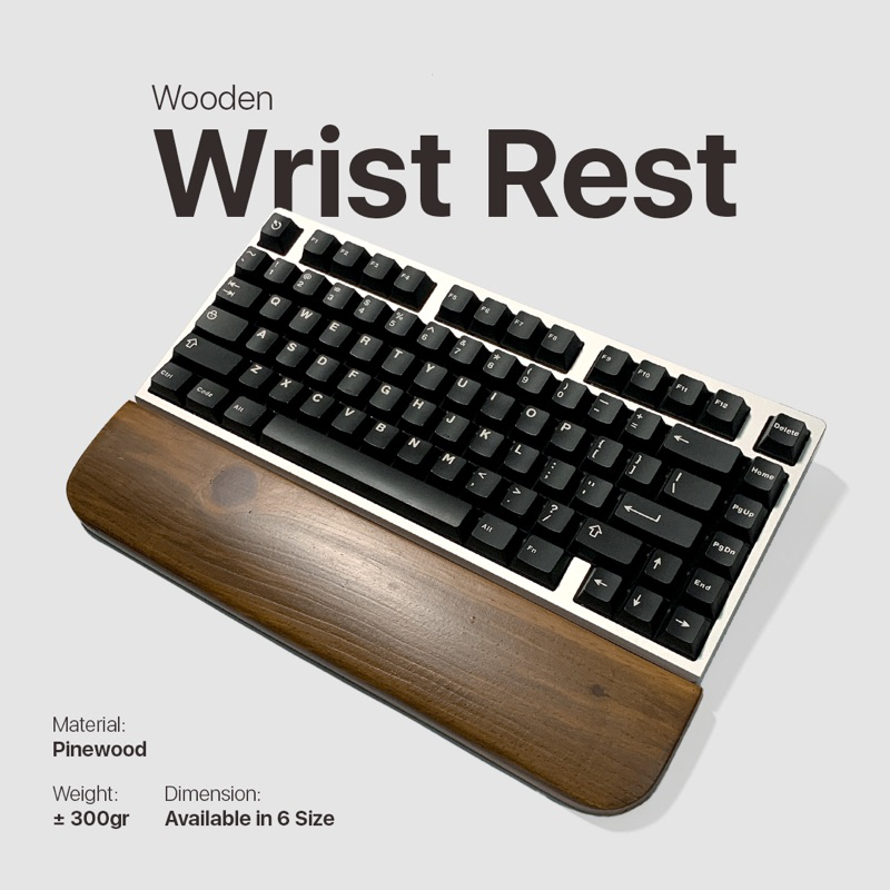 Jual Wooden Wrist Rest Pad Keyboard Palm Rest Kayu | Shopee Indonesia