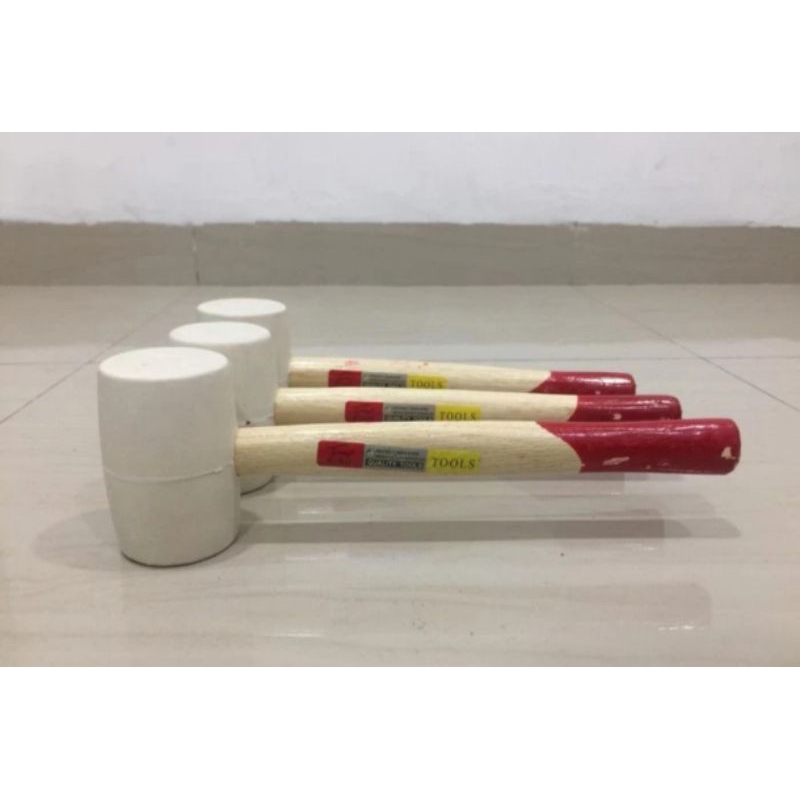 Jual martil karet putih 400 gram martil rubber hammer white martil ...