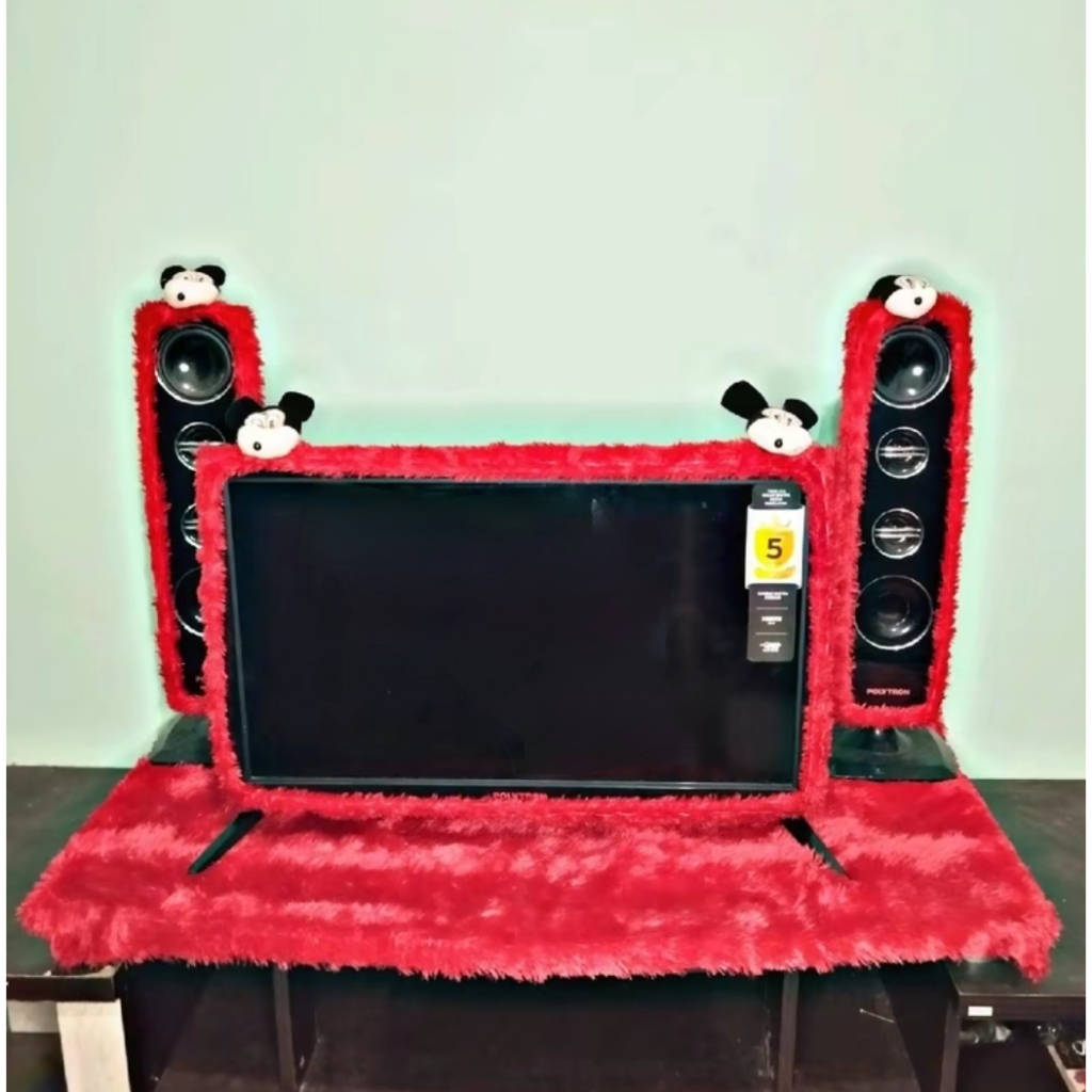 Jual PAKET HOME SET 3 IN 1 BANDO TV + BANDO SPEKER + TAPLAK MEJA TV ...