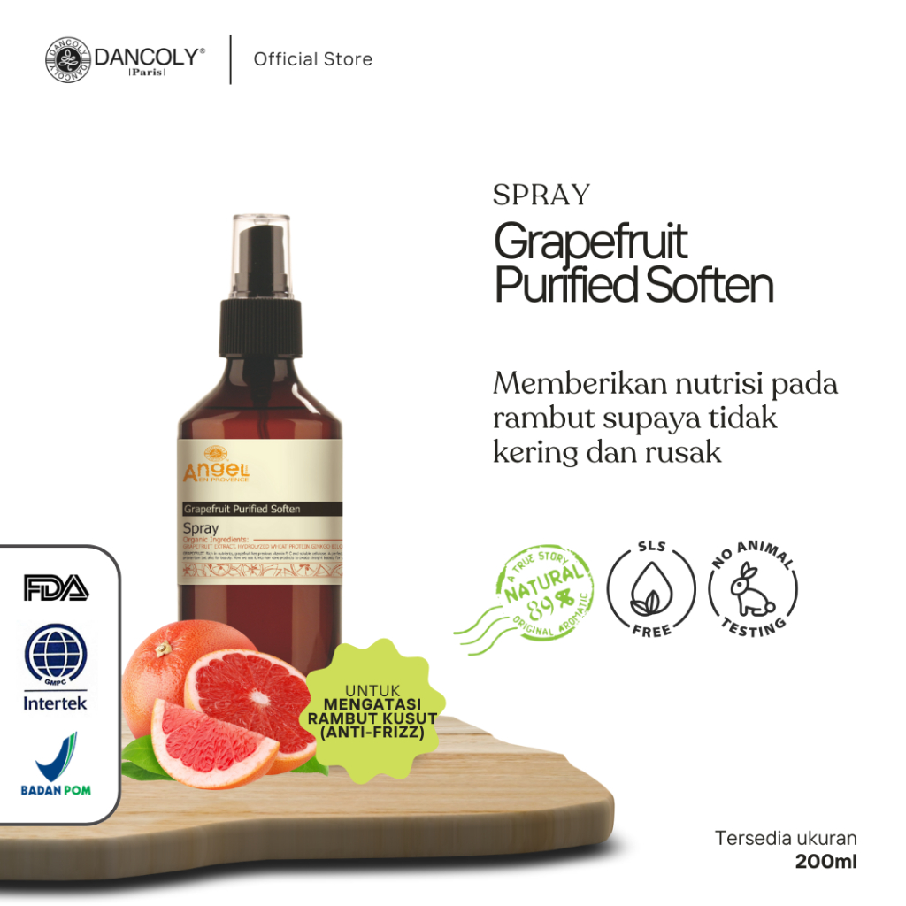 Jual Dancoly Grapefruit Purified Soften Spray 200 ml ( Anti Frizz ...