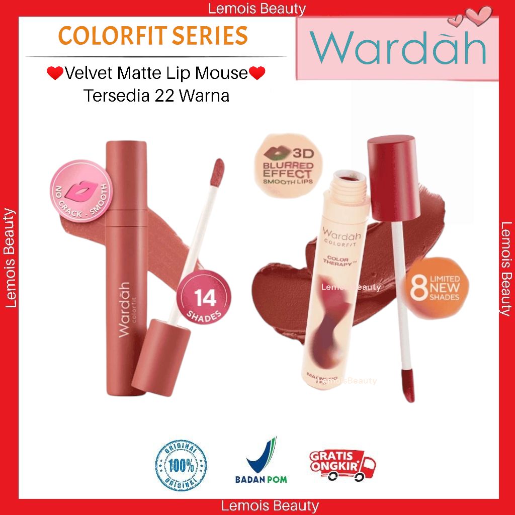 Jual LemoisBeauty - Wardah Colorfit Velvet Matte Lip Mousse 4gr ...