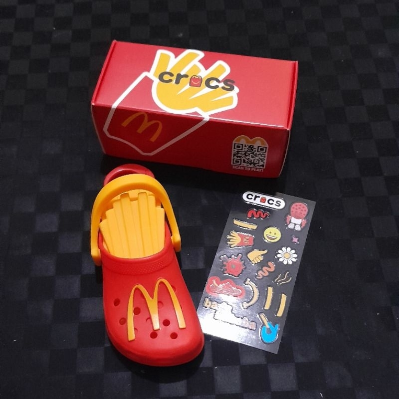 Jual mainan gantungan happy meal crocs mcdonald periode 2. french fries ...