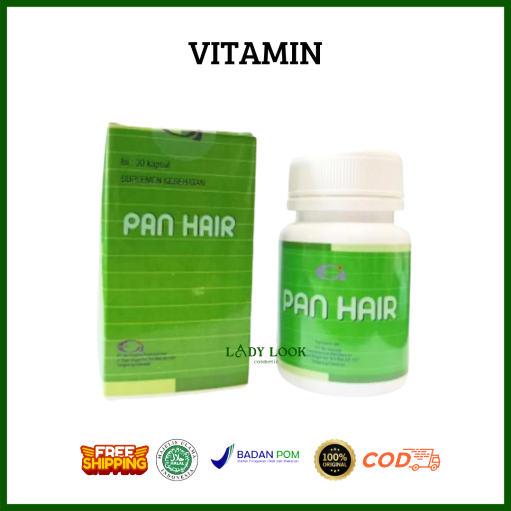 Jual LADY LOOK | Pan Hair Suplemen Rambut 30caps | Shopee Indonesia