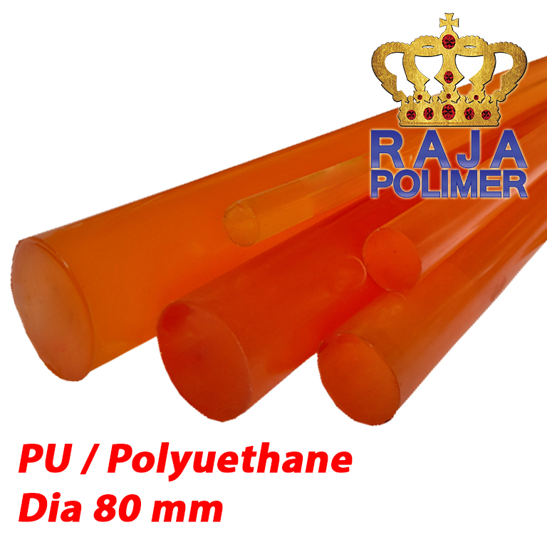 Jual PU As Dia 80 mm x 50 Polyurethane Poliuretana Rod | Shopee Indonesia