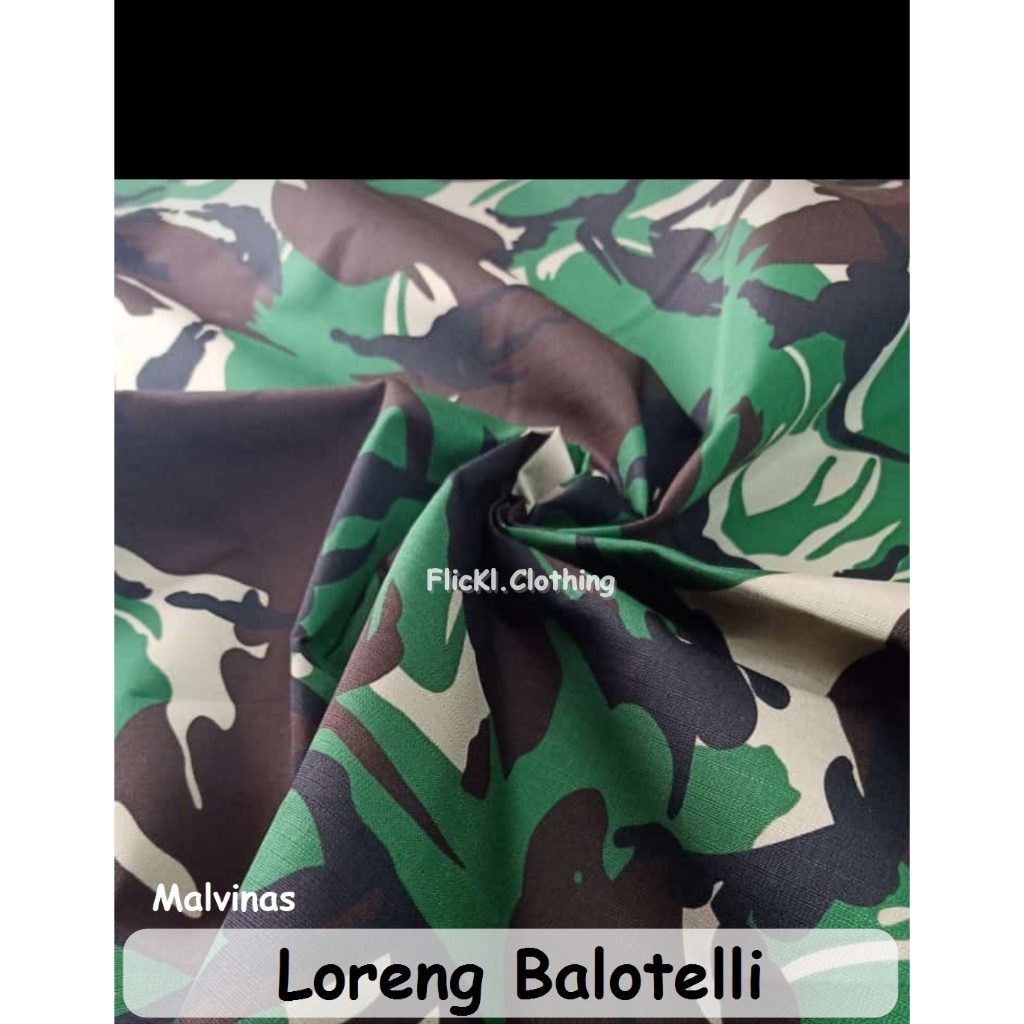 Jual Kain Balotelly Loreng Bahan Loreng Balotelli Camo Malvinas AD ...