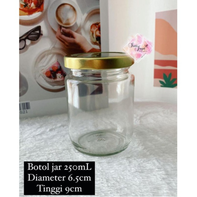 Jual JAR KACA/BOTOL KACA 250 ML PER PCS | Shopee Indonesia