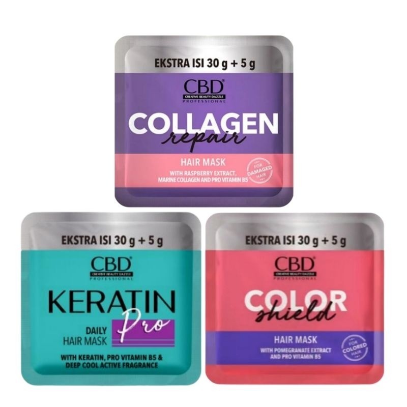 Jual CBD Hair Mask Series 30g + 5g (Sachet) | Shopee Indonesia