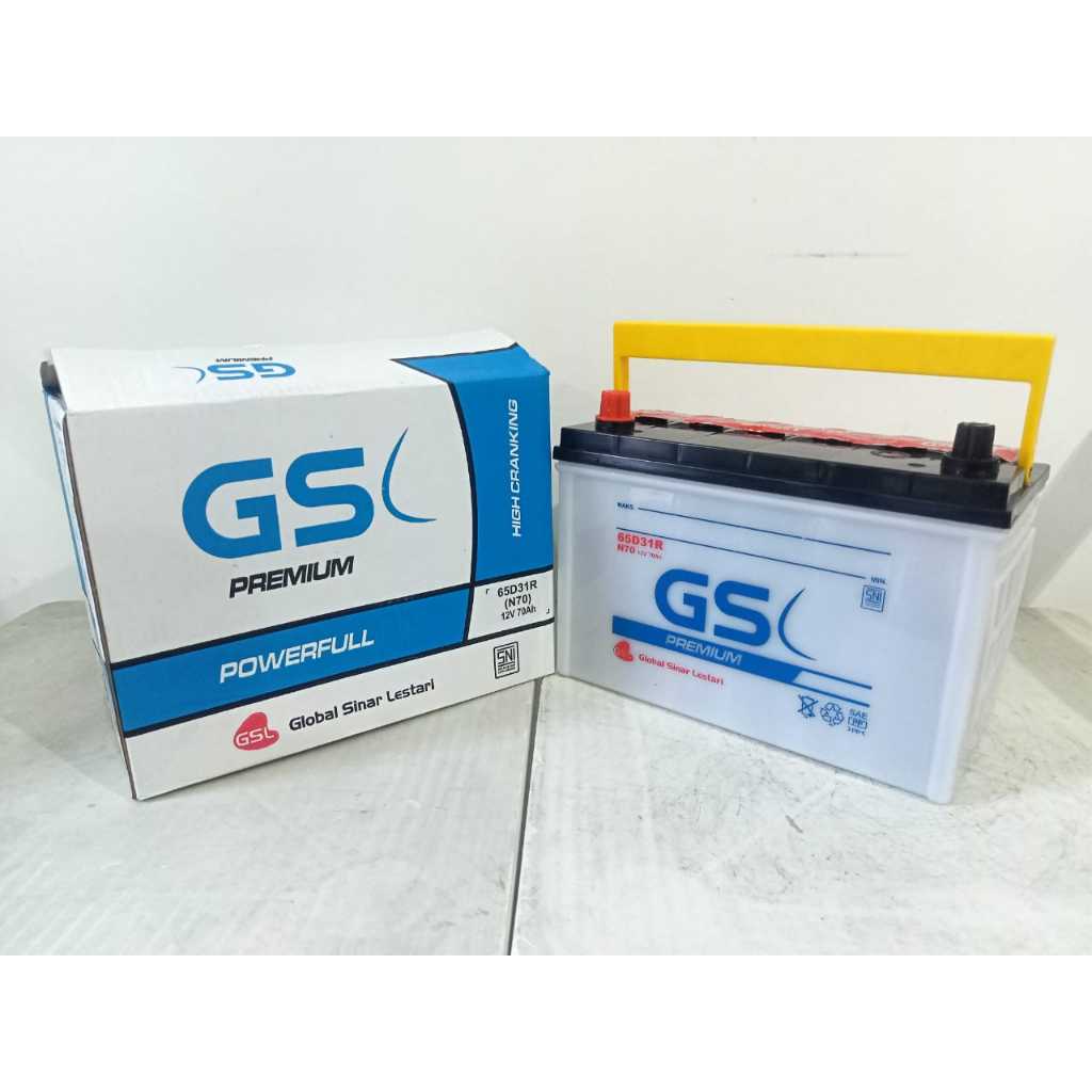 Jual Accu Mobil GSL Premium N 70 / 65D31R (12V 70AH) | Shopee Indonesia