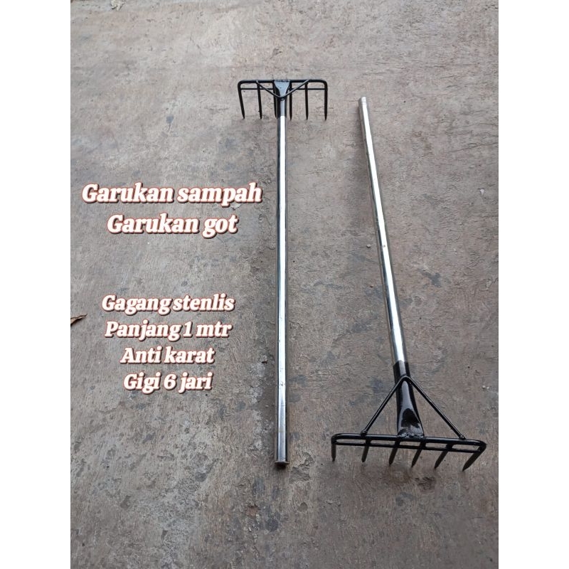 Jual Garukan sampah/garukan got gagang besi pipa | Shopee Indonesia