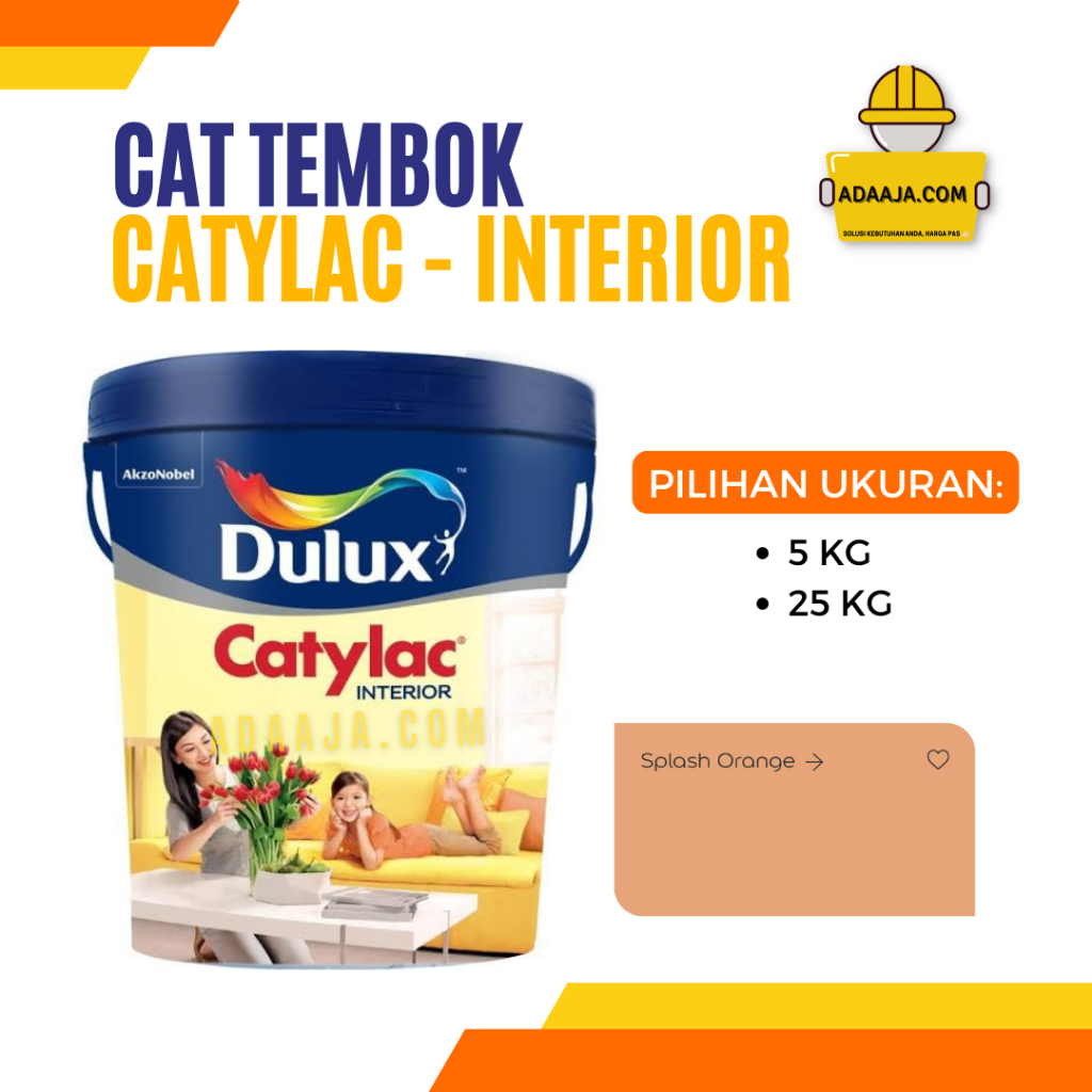 Jual Cat Tembok Interior Catylac Splash Orange (47383) 5 KG / 25 KG ...