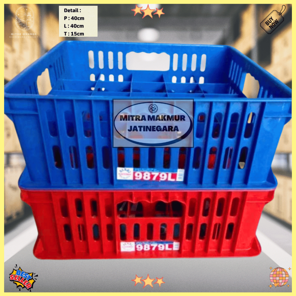Jual ATARI - KERANJANG INDUSTRI 9879 L / KRAT PLASTIK / KRAT GELAS ...
