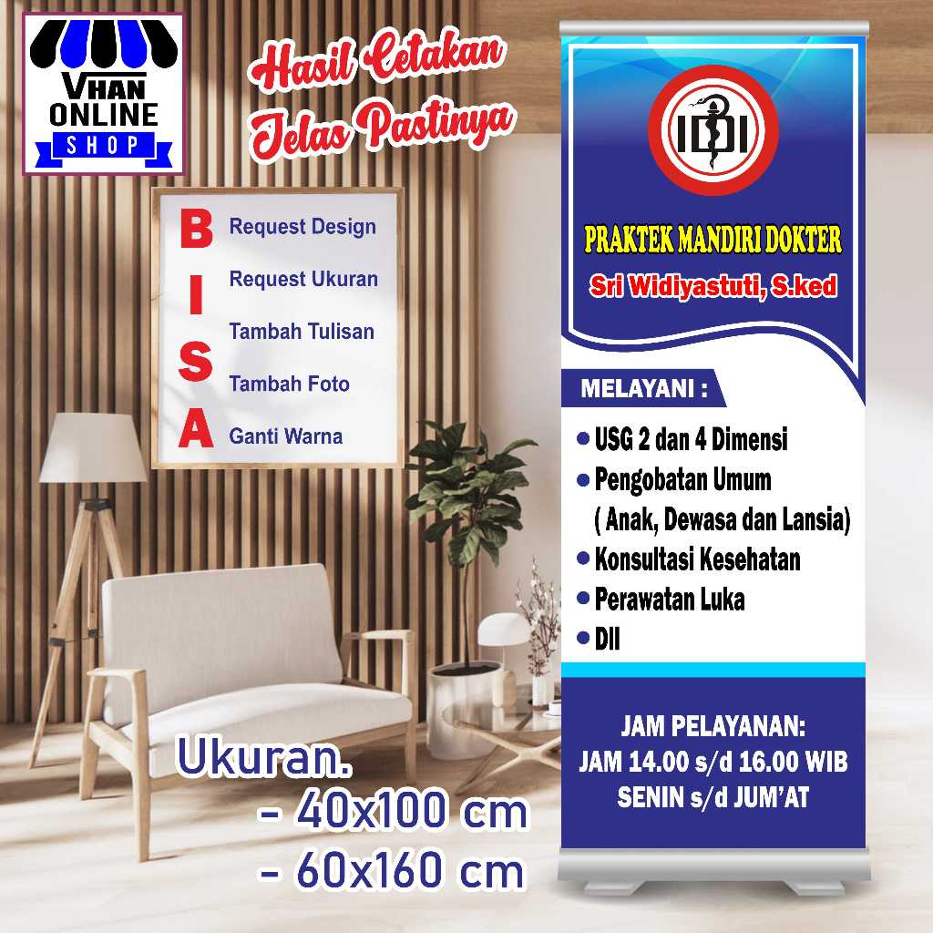 Jual Request Spanduk Banner Pelayanan Dokter Atau Praktek Mandiri ...