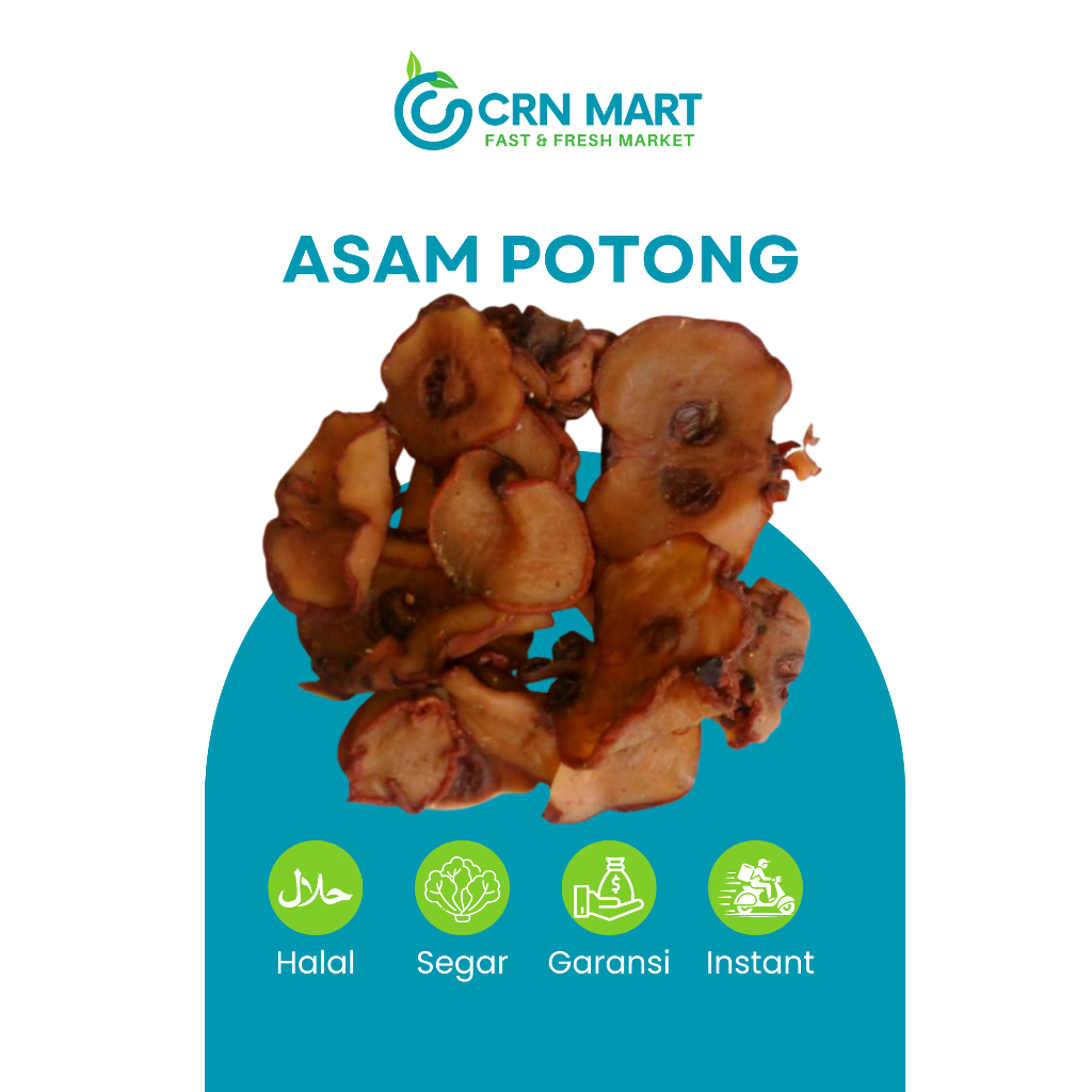 Jual CRN MART - Asam Potong Kering/Rempah-rempah Kering/Asam Gelugur ...