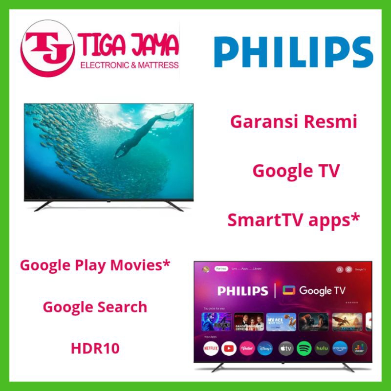 Jual PHILIPS 55PUT7029/70 LED TV 55 INCH 4K UHD GOOGLE TV PHILIPS ...