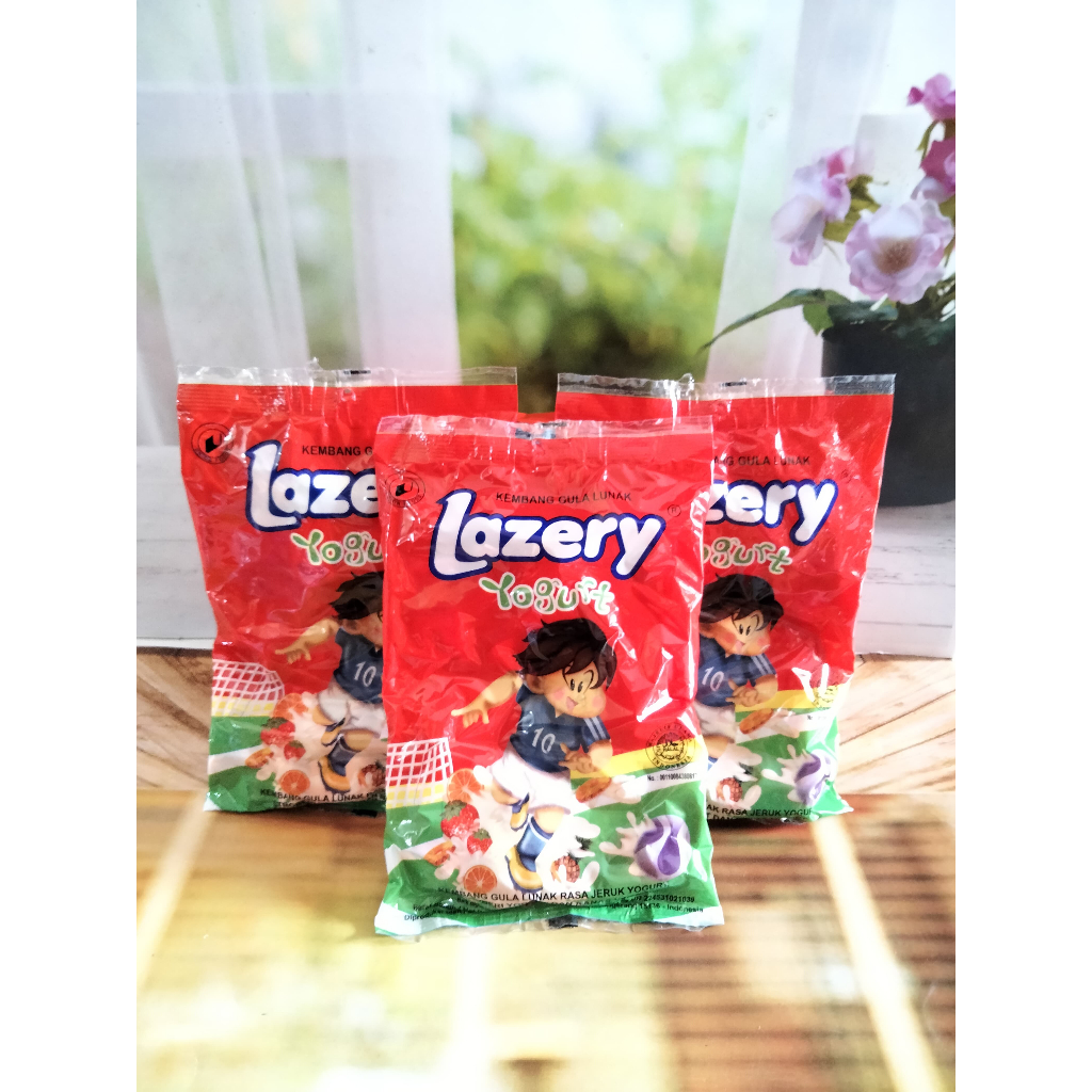 Jual PERMEN YOGURT LAZERY PERMEN EMPUK ( 1 BUNGKUS ISI 40 BIJI ...