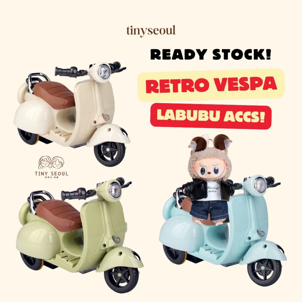 Jual TINY SEOUL LABUBU RETRO VESPA - LABUBU VESPA - Aksesoris Labubu ...