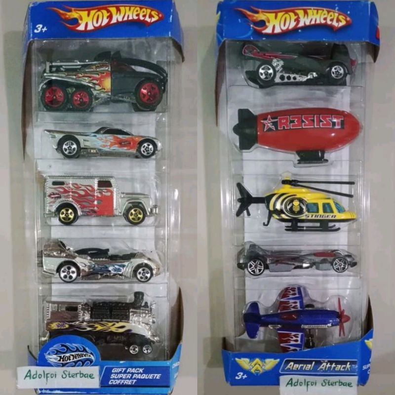 Jual hotwheels hot wheels gift pack isi 5 super paquete coffret aerial ...