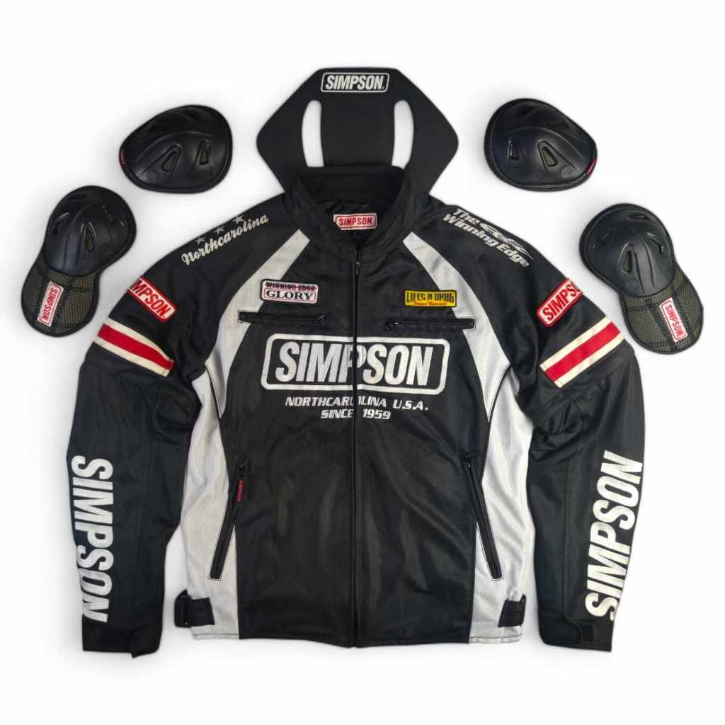 Jual JAKET SIMPSON BAHAN MESH SIZE L (SECOND) | Shopee Indonesia