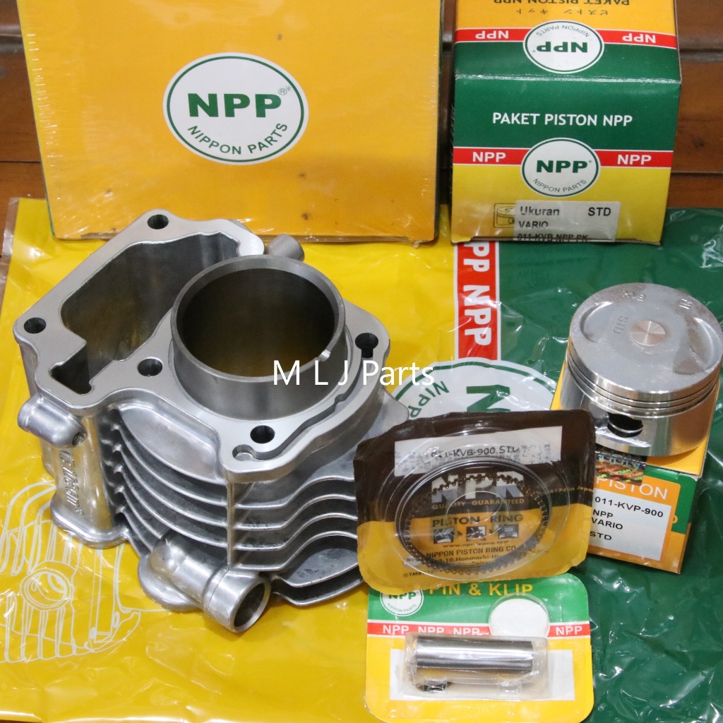 Jual Block Blok Seher Silinder Cylinder Set Piston Std Vario Karbu Lama Vario Techno 110 Karbu ...