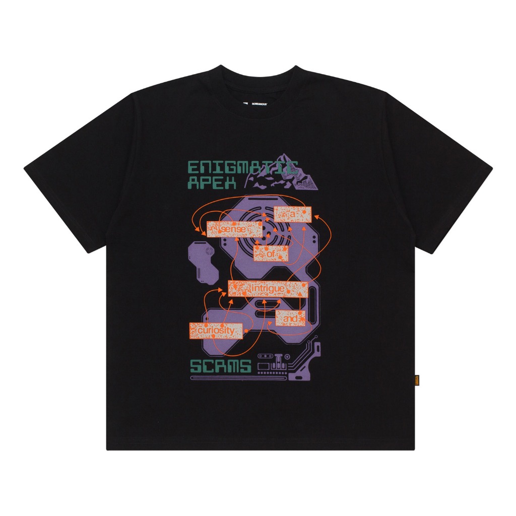 Jual Screamous Kaos T-Shirt BOXY FIT 16s ENIGMATIC APEX ALL RISE BLACK ...