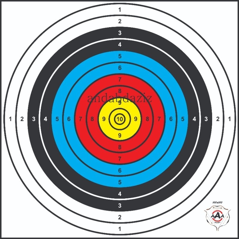 Jual Print Target - Face Target 50x50 || Panahan - Archery | Shopee ...