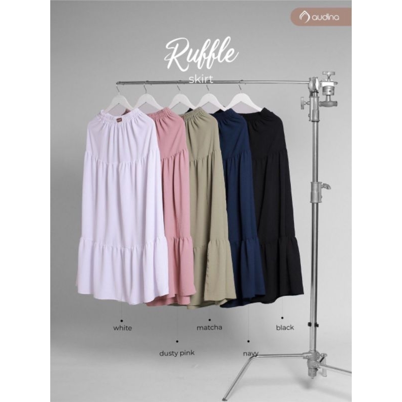 Jual Rok Korean style | Ruffle Skirt by Audina | Rok susun crinkle ...