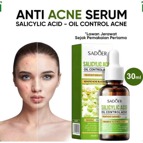 Jual Serum Anti Jerawat Serta Penghilang Flek Hitam Dan Minyak Berlebih ( SADOER SALICYLIC 30ML ...
